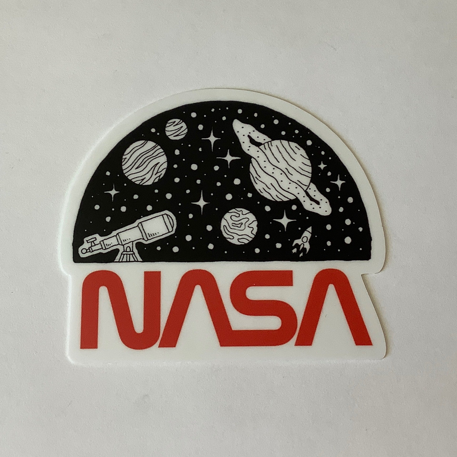 060444 Nasa Worm Space Sticker | NASA Wallops Flight Facility