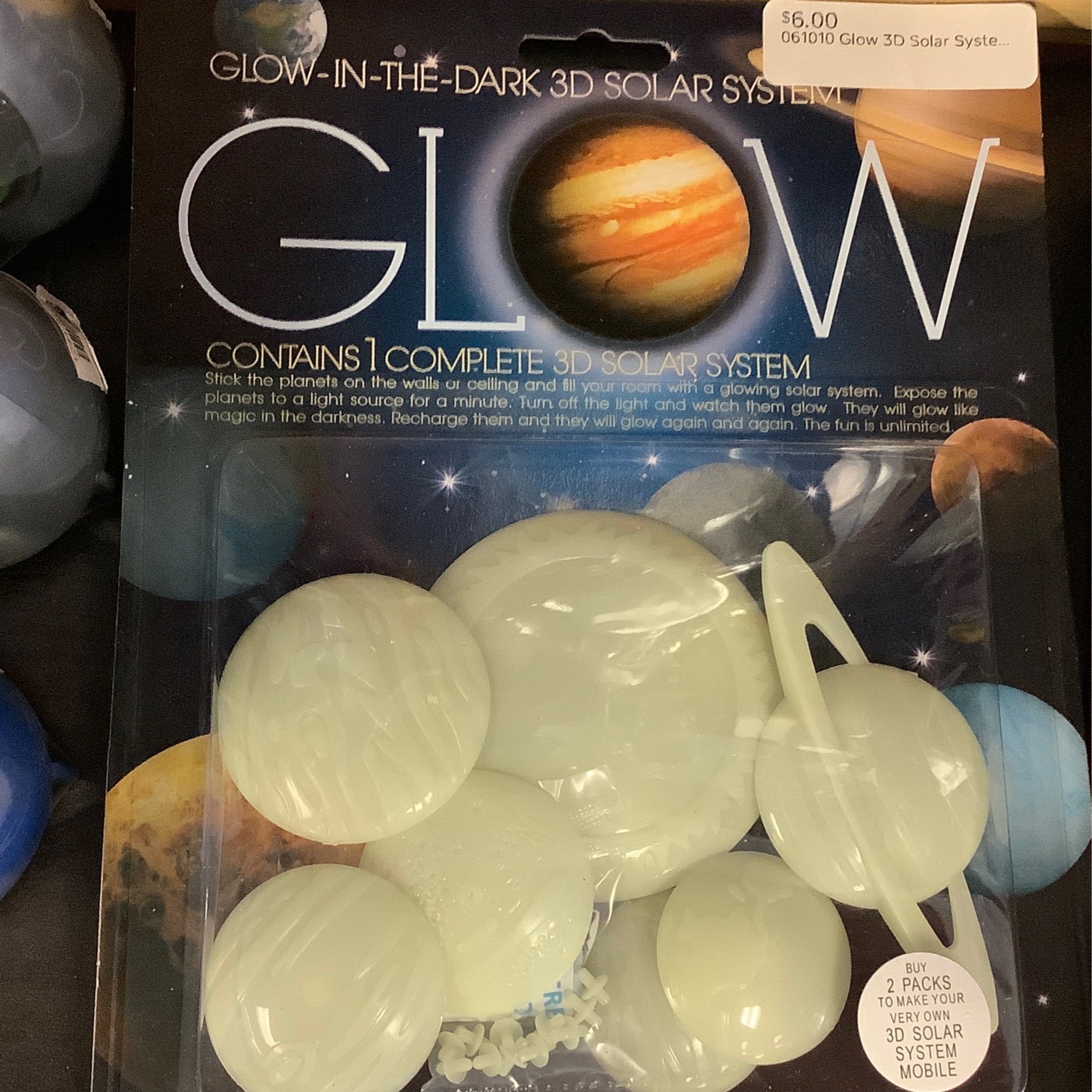 061010 Glow 3D Solar System Stickers | NASA Wallops Flight Facility